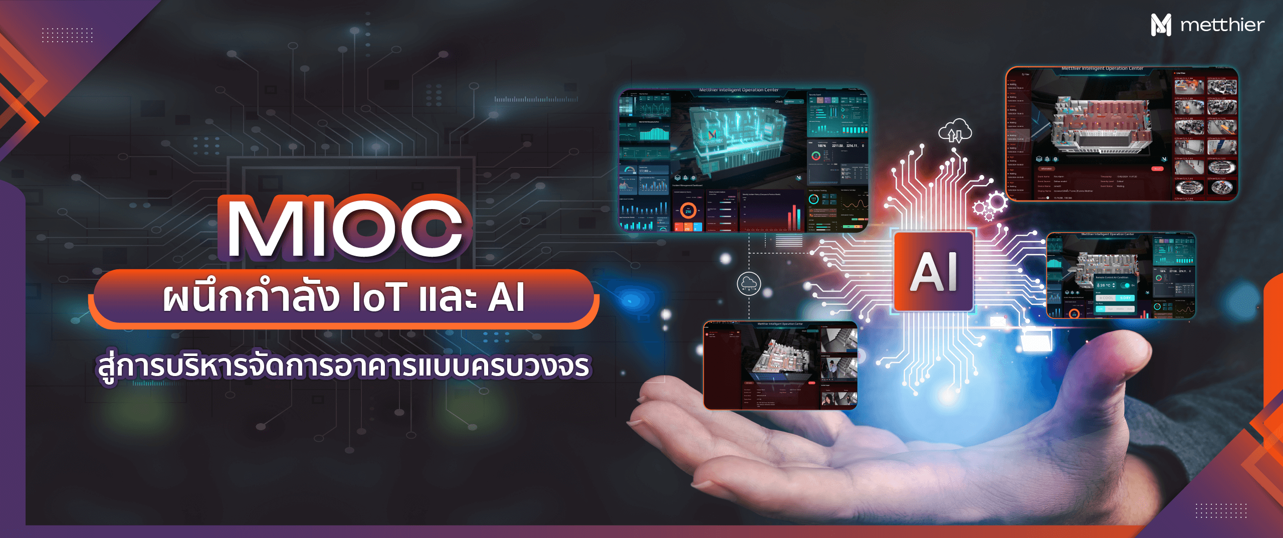 MIOC ผนึกกำลัง IoT และ AI สู่การบริหารจัดการอาคารแบบครบวงจร | Metthier